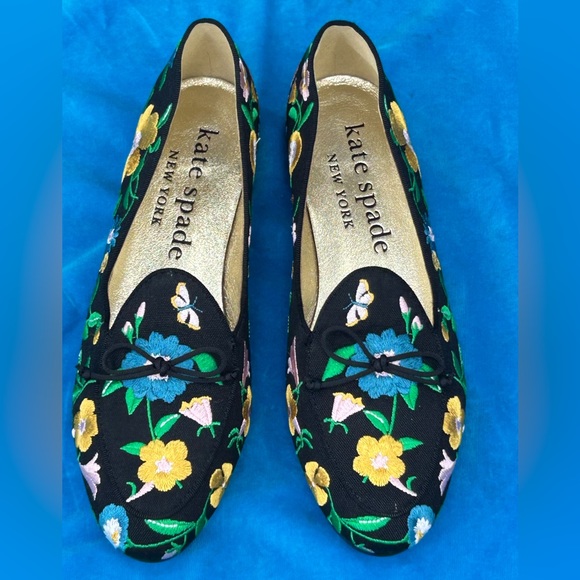 kate spade | Shoes | Kate Spade New York Devi Embroidered Slip On Flats ...